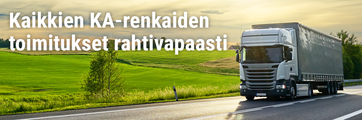 Kaikkien KA-renkaiden toimitukset rahtivapaasti - Renkaat ja pinnoitteet